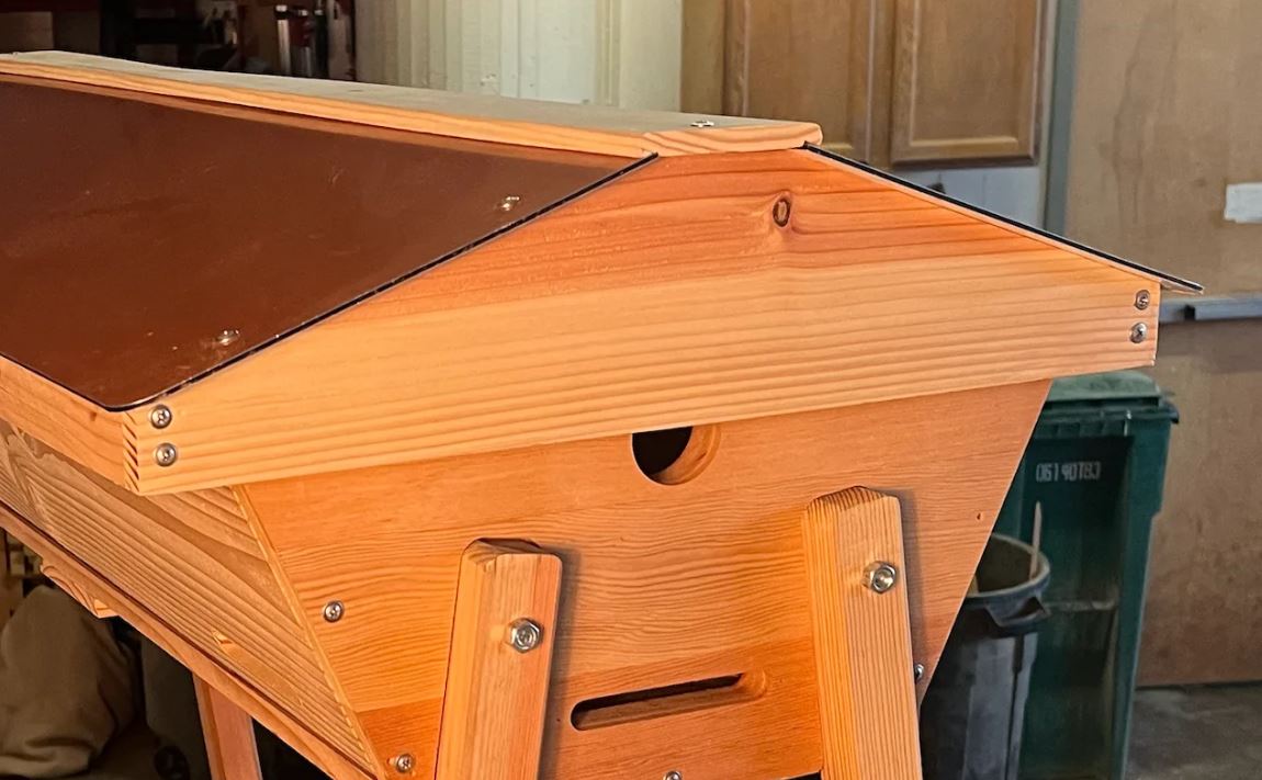 Top Bar Hive Roof End – BeeBuilt
